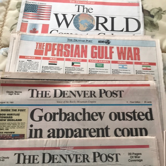 Other | 1991 Newspapers Excellent Condition Seven Of Them And One 1997 ...